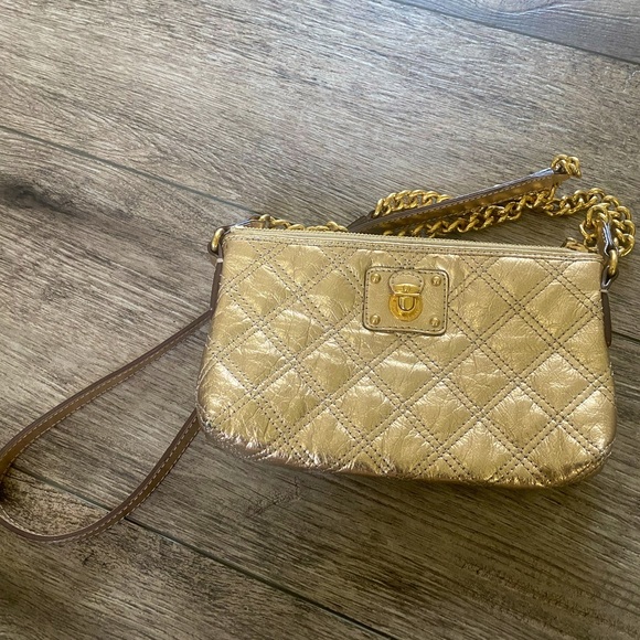 Marc Jacobs | Bags | Authentic Marc Jacobs Gold Bag | Poshmark